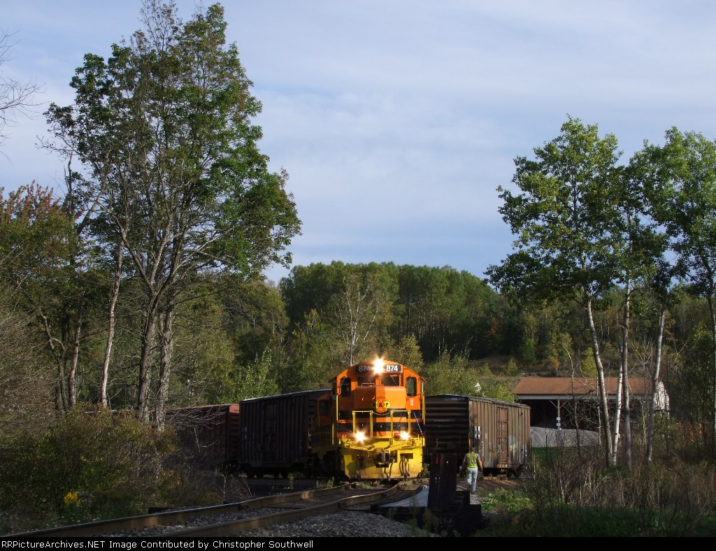 BP 874 and 886 work DB2 at the top of the wye on the Wharton IT off of the Laurel line